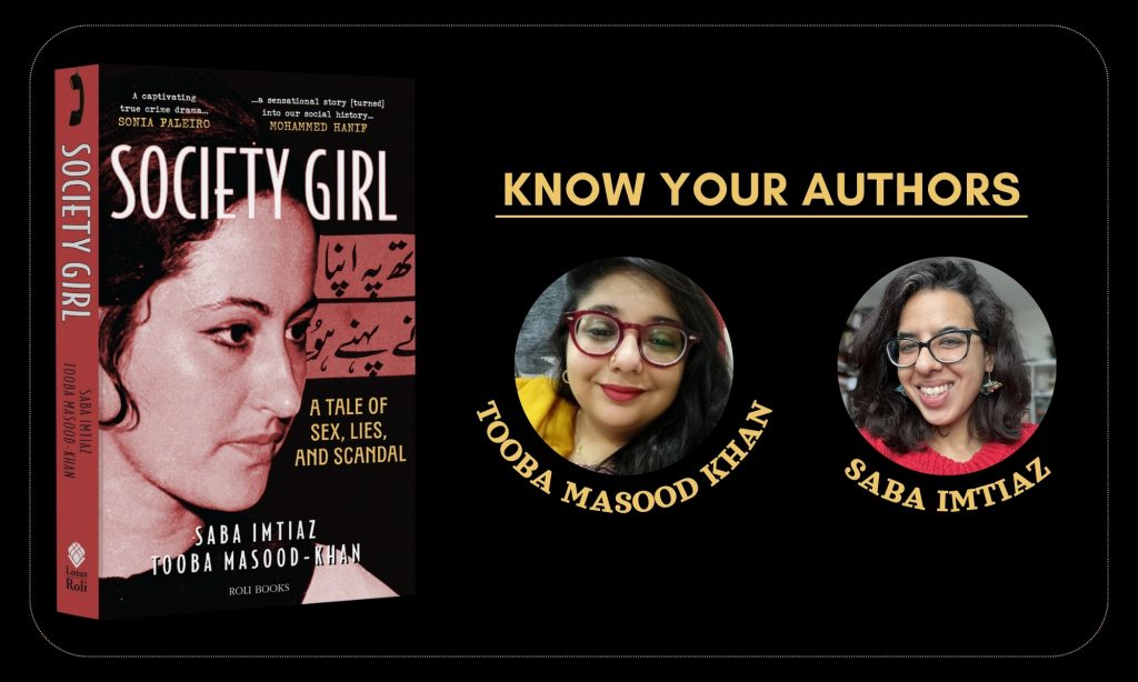 Know Your Author- Saba Imtiaz and Tooba Khan - Roli Books